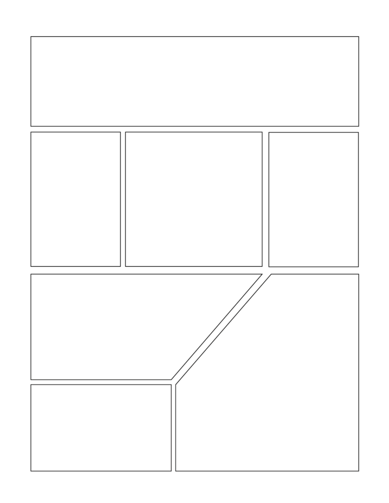 Comic Strip Template - Blank Graphic Novel Templates Clipart /ClipArt ...
