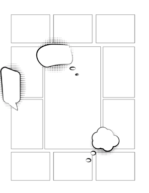 Comic Strip Template - Blank Graphic Novel Templates Clipart /ClipArt ...