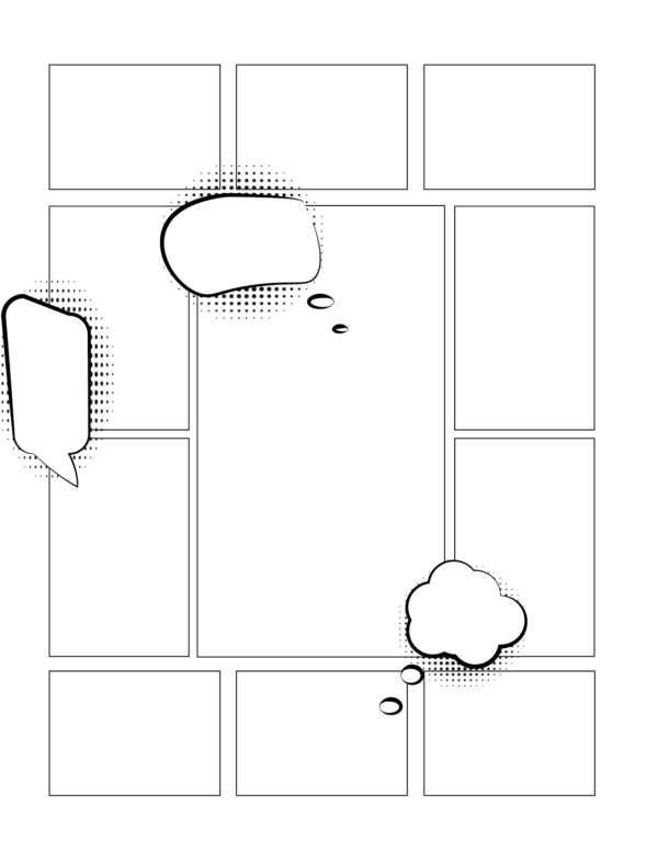 Comic Strip Template - Blank Graphic Novel Templates Clipart /ClipArt ...