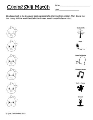 Social/Emotional Worksheets and Activities - Dinosaur Theme | Made By ...