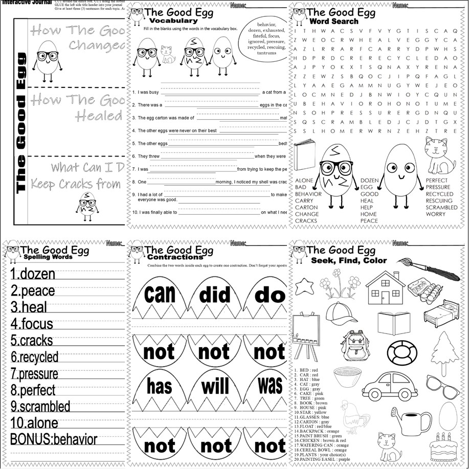 The Good Egg John Jory Book Companion | Made By Teachers