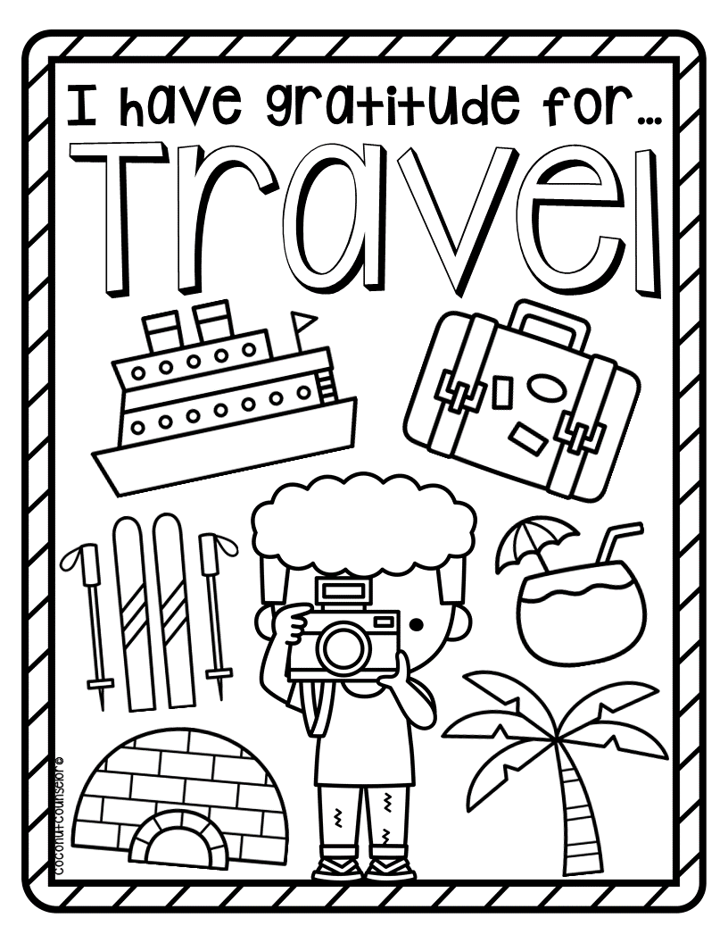 Gratitude Coloring Pages | Made By Teachers