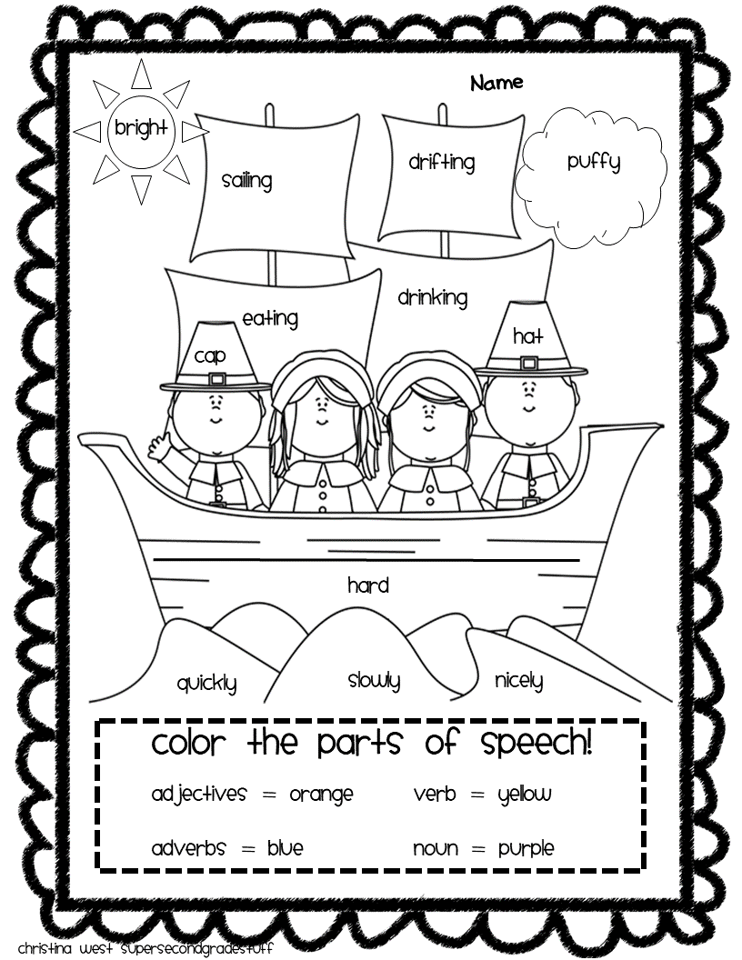 Parts of Speech - November Style | Made By Teachers