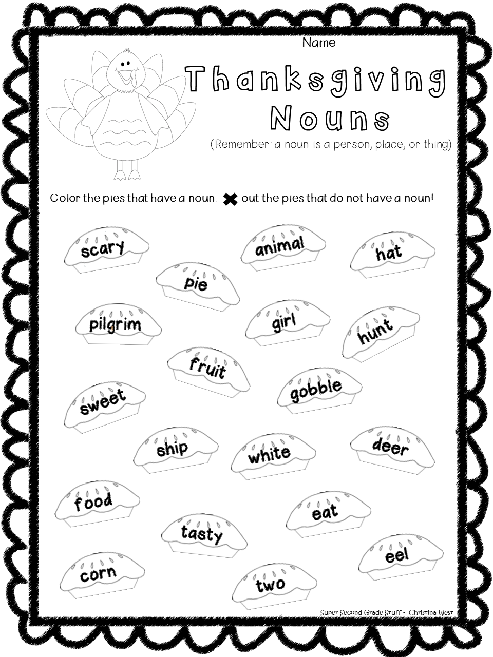 Parts of Speech - November Style | Made By Teachers