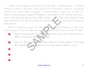 My Book About Vietnam with Cursive Copywork | Made By Teachers