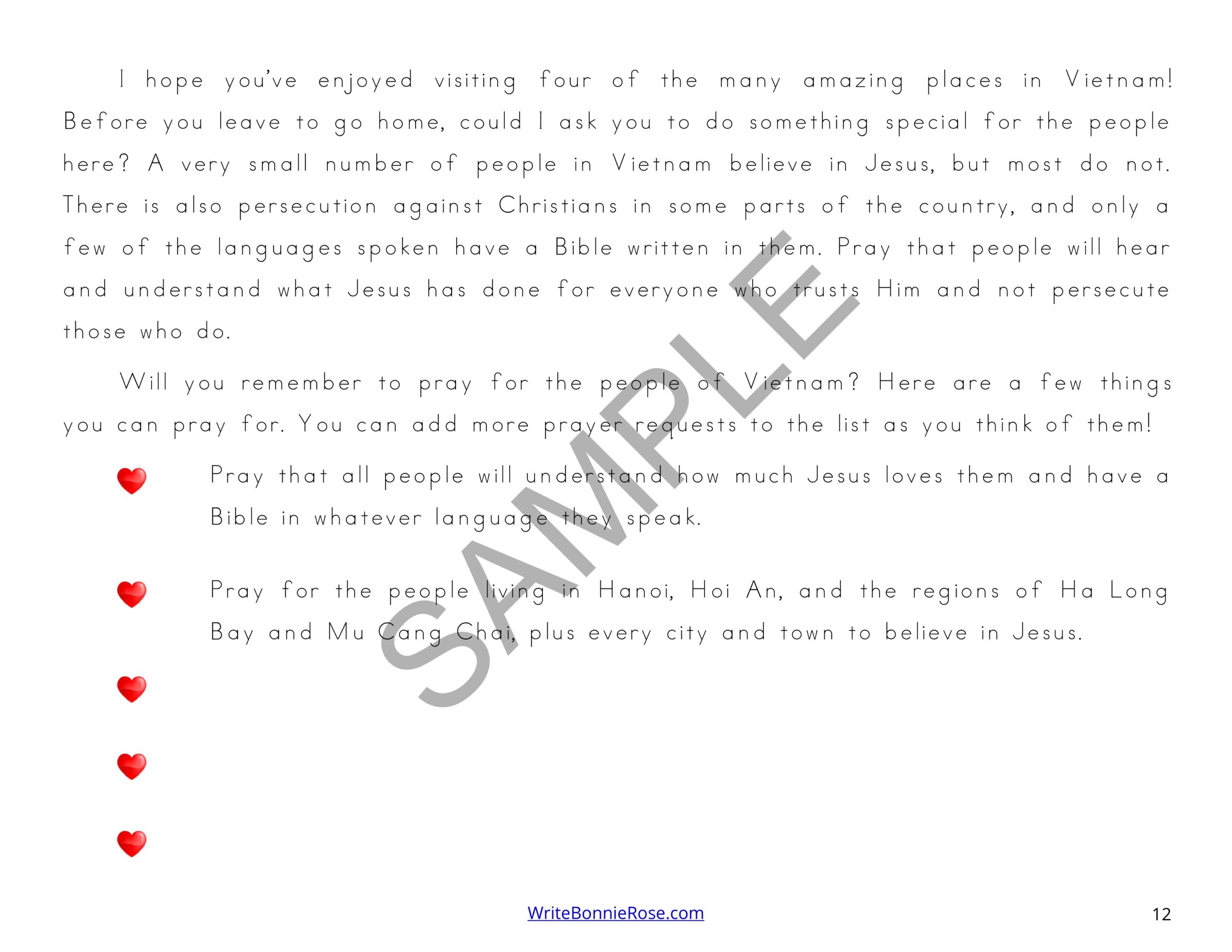 My Book About Vietnam with Cursive Copywork | Made By Teachers