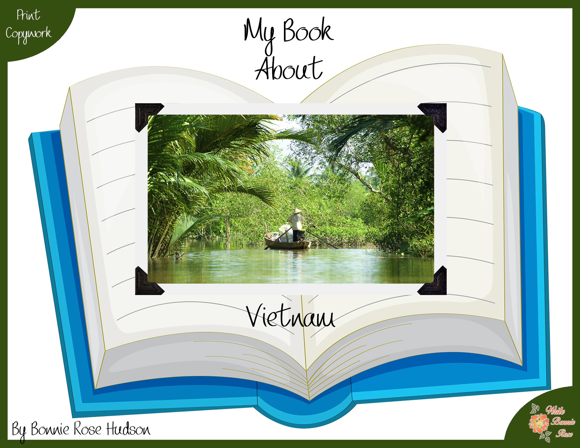 My Book About Vietnam with Print Copywork | Made By Teachers
