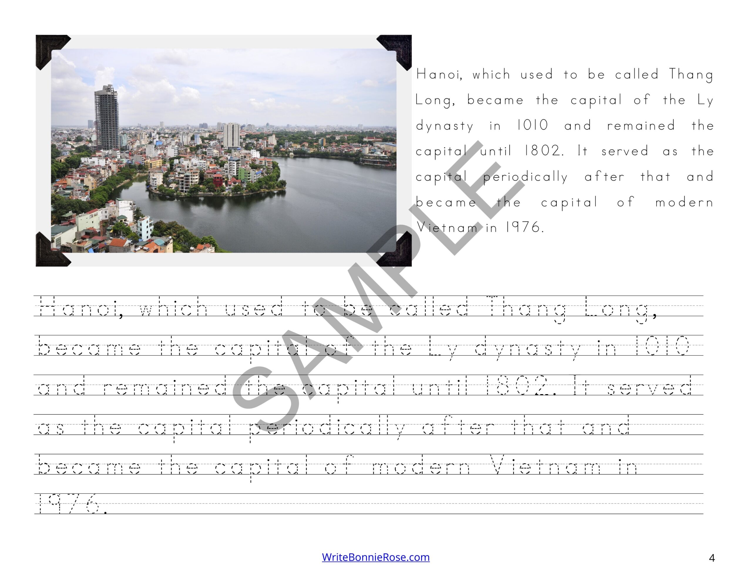 My Book About Vietnam with Print Copywork | Made By Teachers