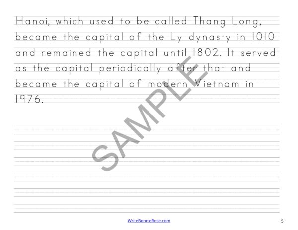 My Book About Vietnam with Print Copywork | Made By Teachers