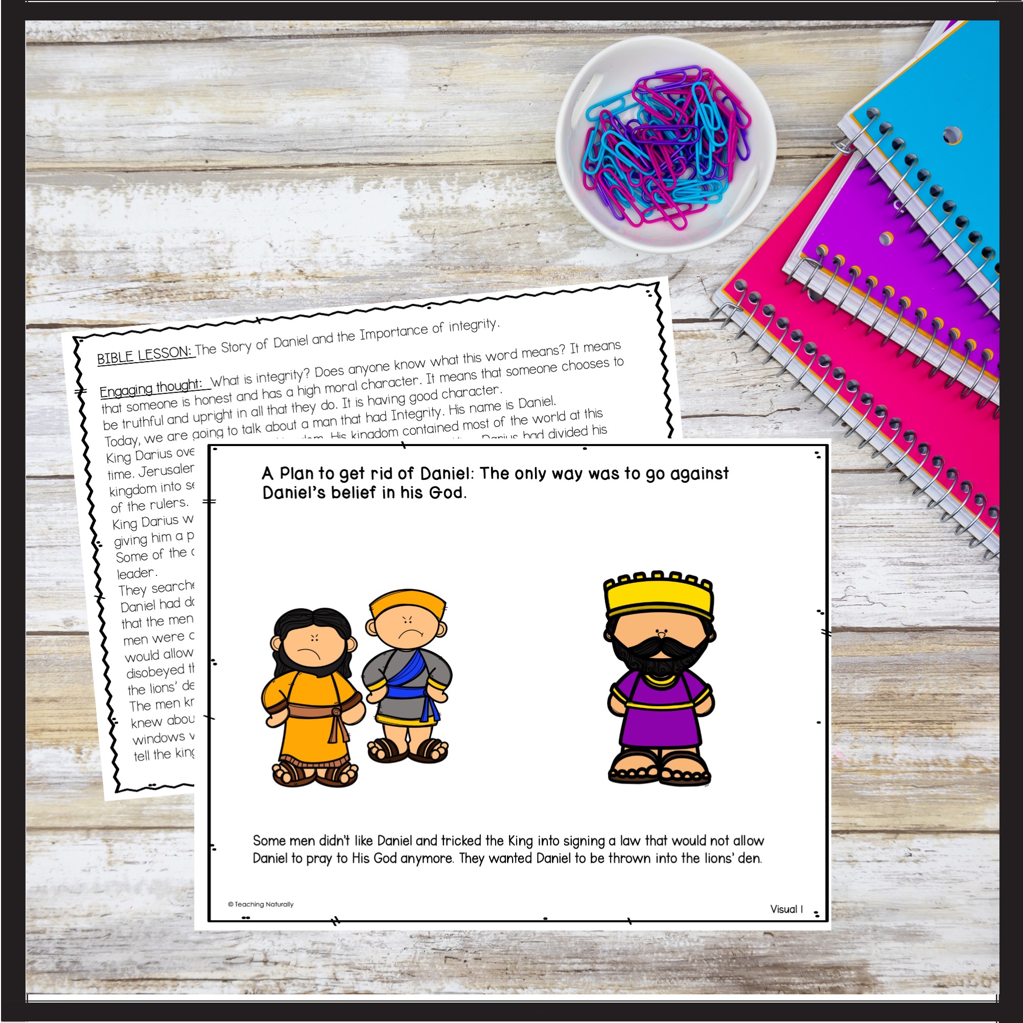 Daniel and the Lions' Den Bible Lesson and Activities 1st 2nd Primary ...