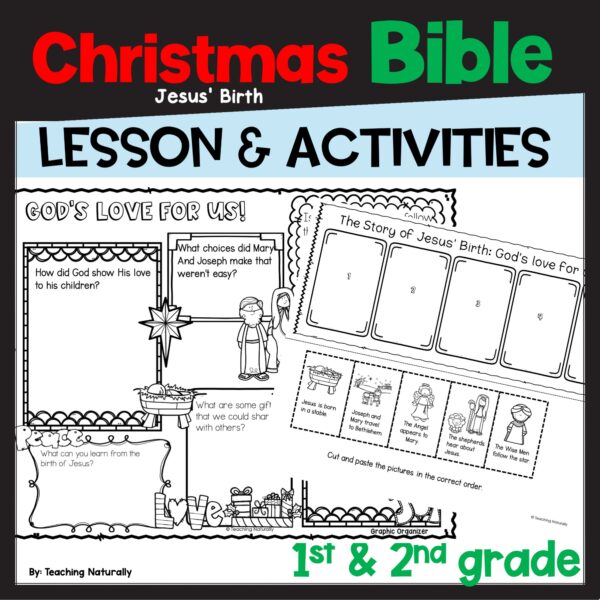 Christmas Bible Lesson & Activities 1st 2nd Primary Grades - Made By ...
