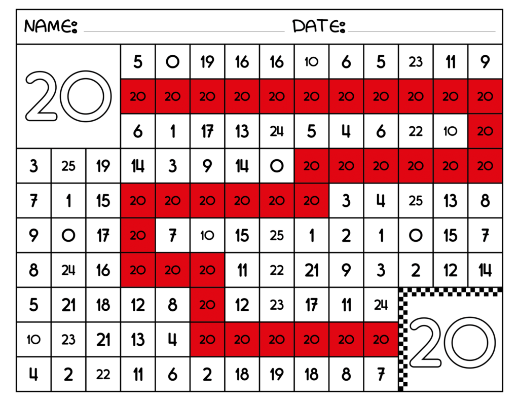 Explore a World of Numbers with Number Find Mazes with solution | Made ...
