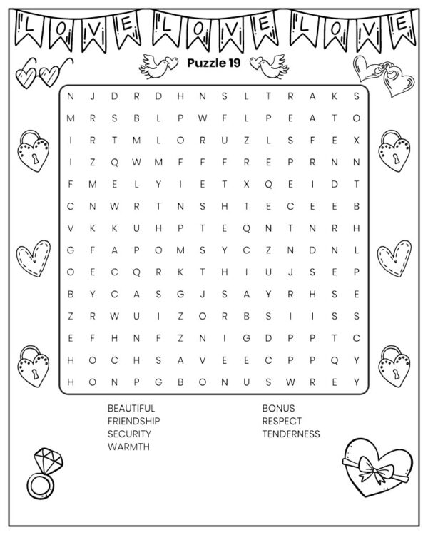 Fall in Love with Valentine's Day Word Search Puzzles | Made By Teachers