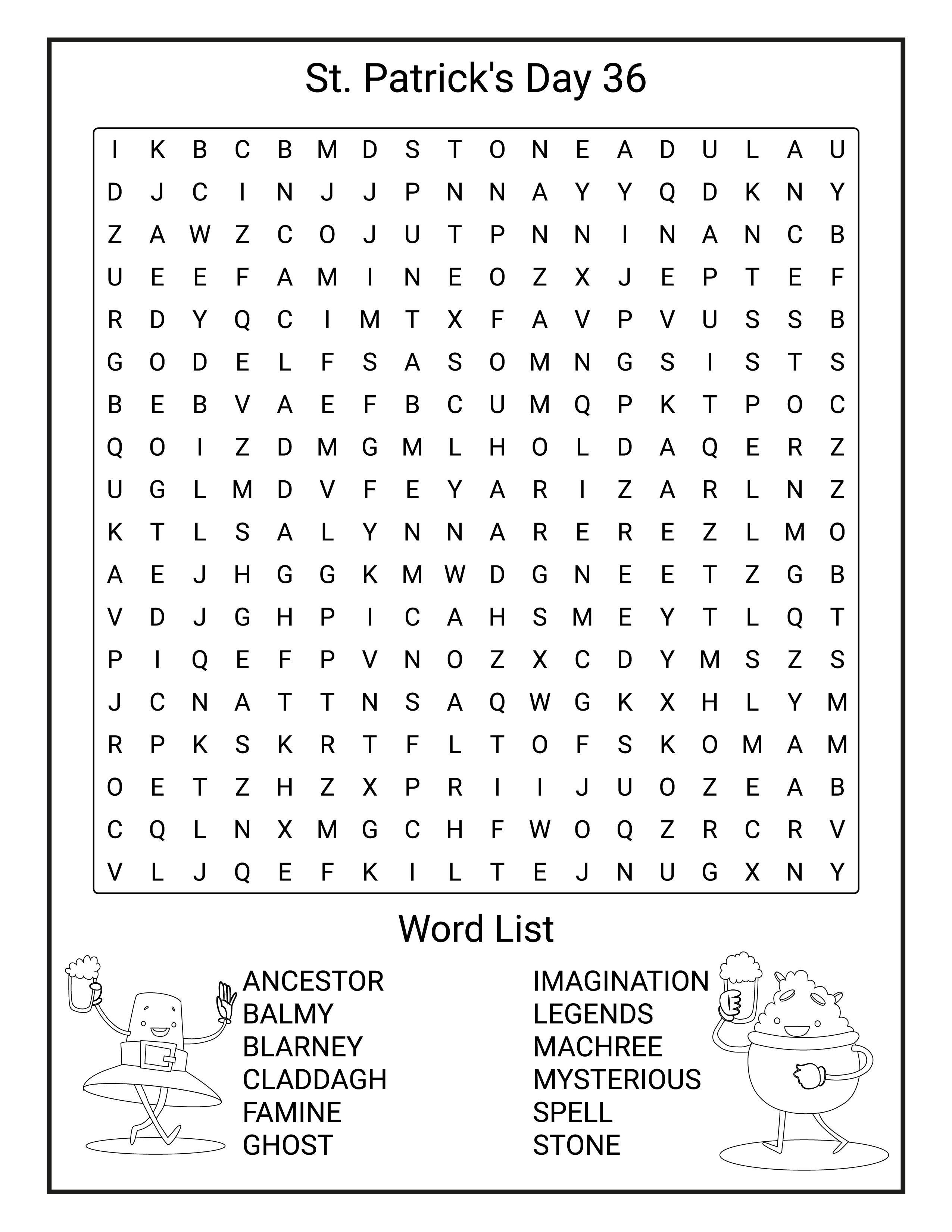 Get Lucky with St. Patrick's Day Word Search Puzzles | Made By Teachers