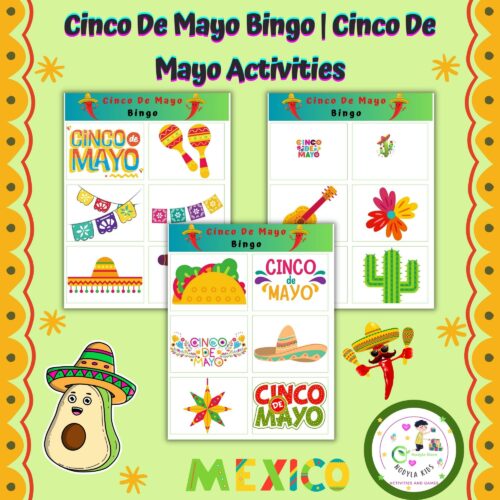 printable Cinco De Mayo Activities For Kids Bundle | Cinco De Mayo ...