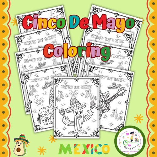printable Cinco De Mayo Activities For Kids Bundle | Cinco De Mayo ...