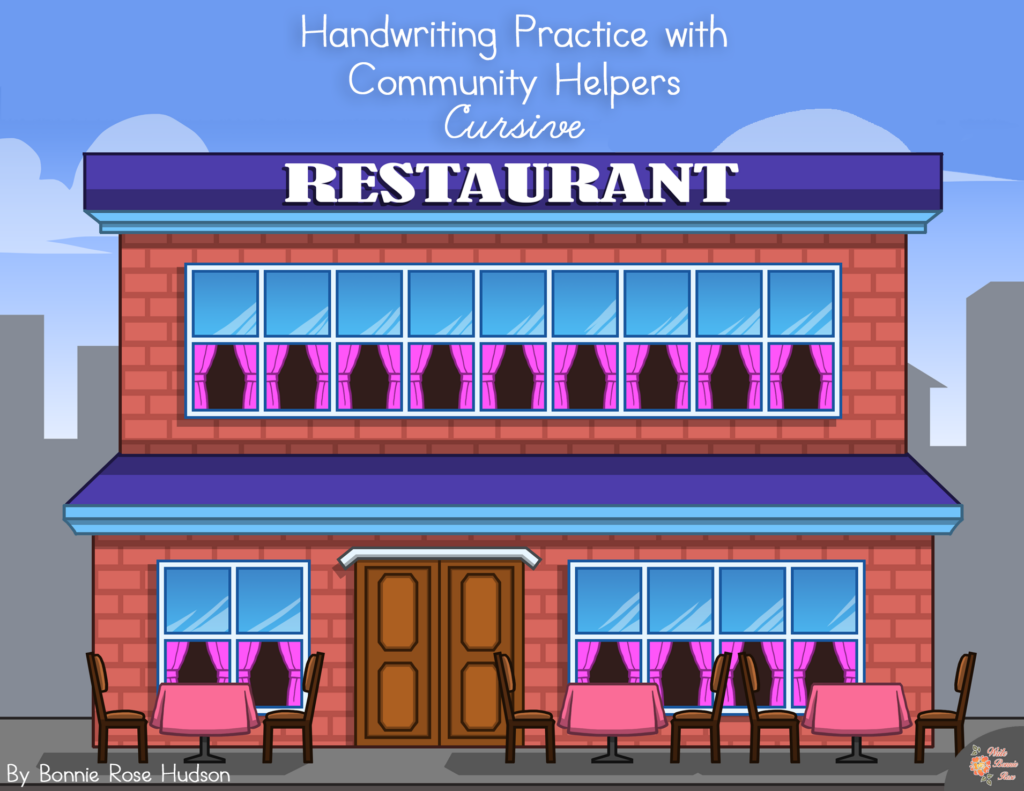 Handwriting Practice with Community Helpers: Cursive | Made By Teachers