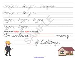 Handwriting Practice with Community Helpers: Cursive | Made By Teachers