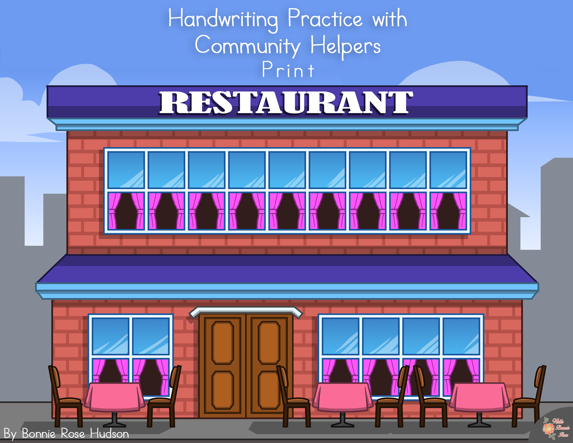 Handwriting Practice with Community Helpers: Print | Made By Teachers