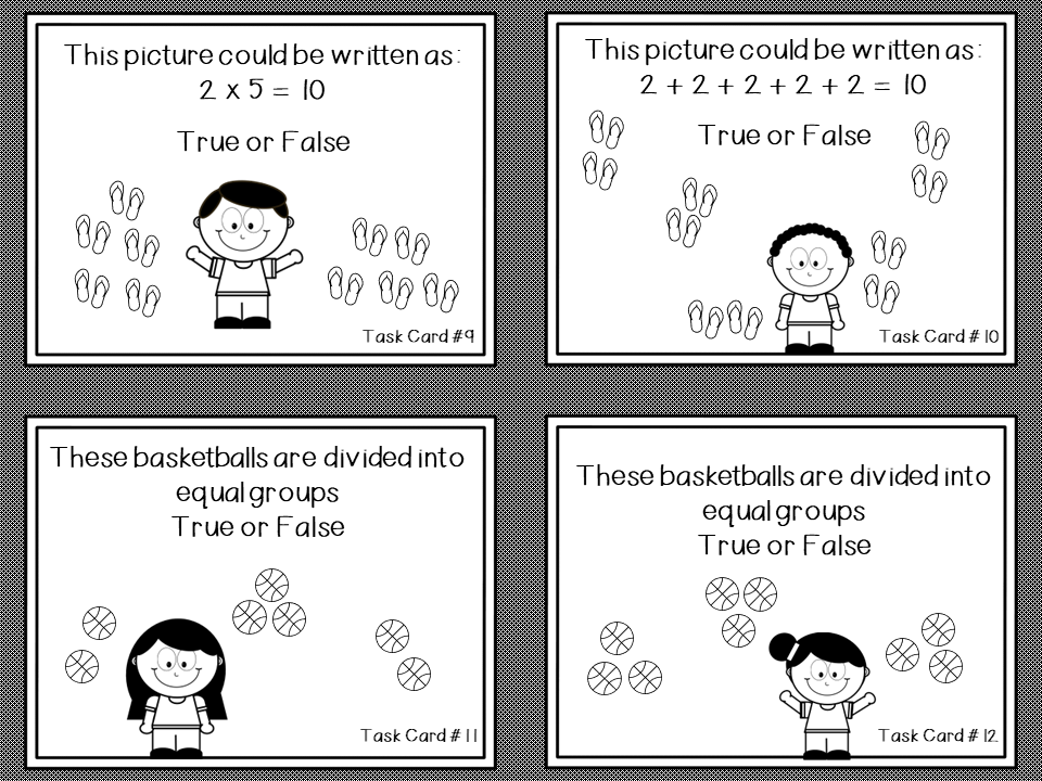 Math Task Cards-Equal Groups | Made By Teachers