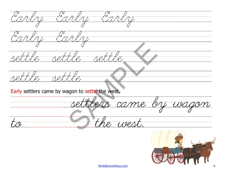 Handwriting Practice with the Old West: Cursive | Made By Teachers