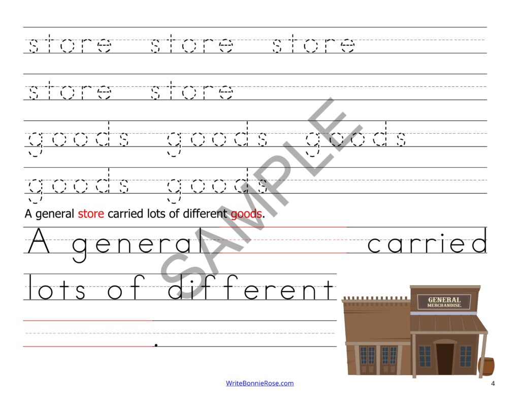 Handwriting Practice with the Old West: Print | Made By Teachers