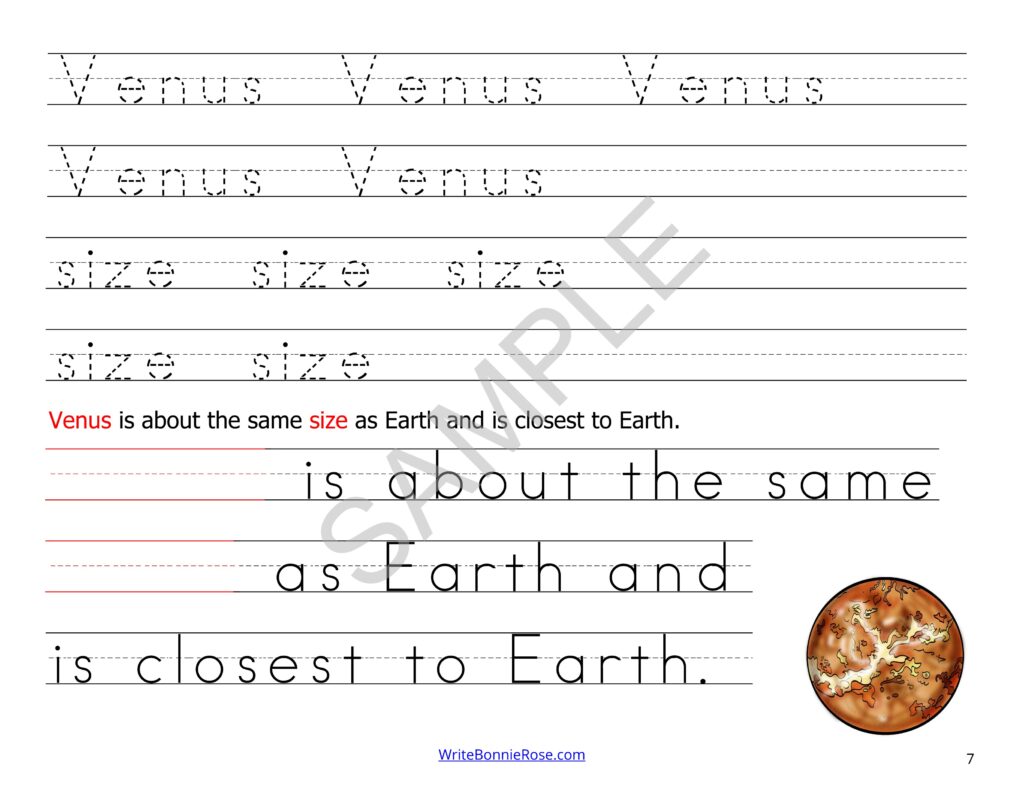 Handwriting Practice in Space-Print | Made By Teachers