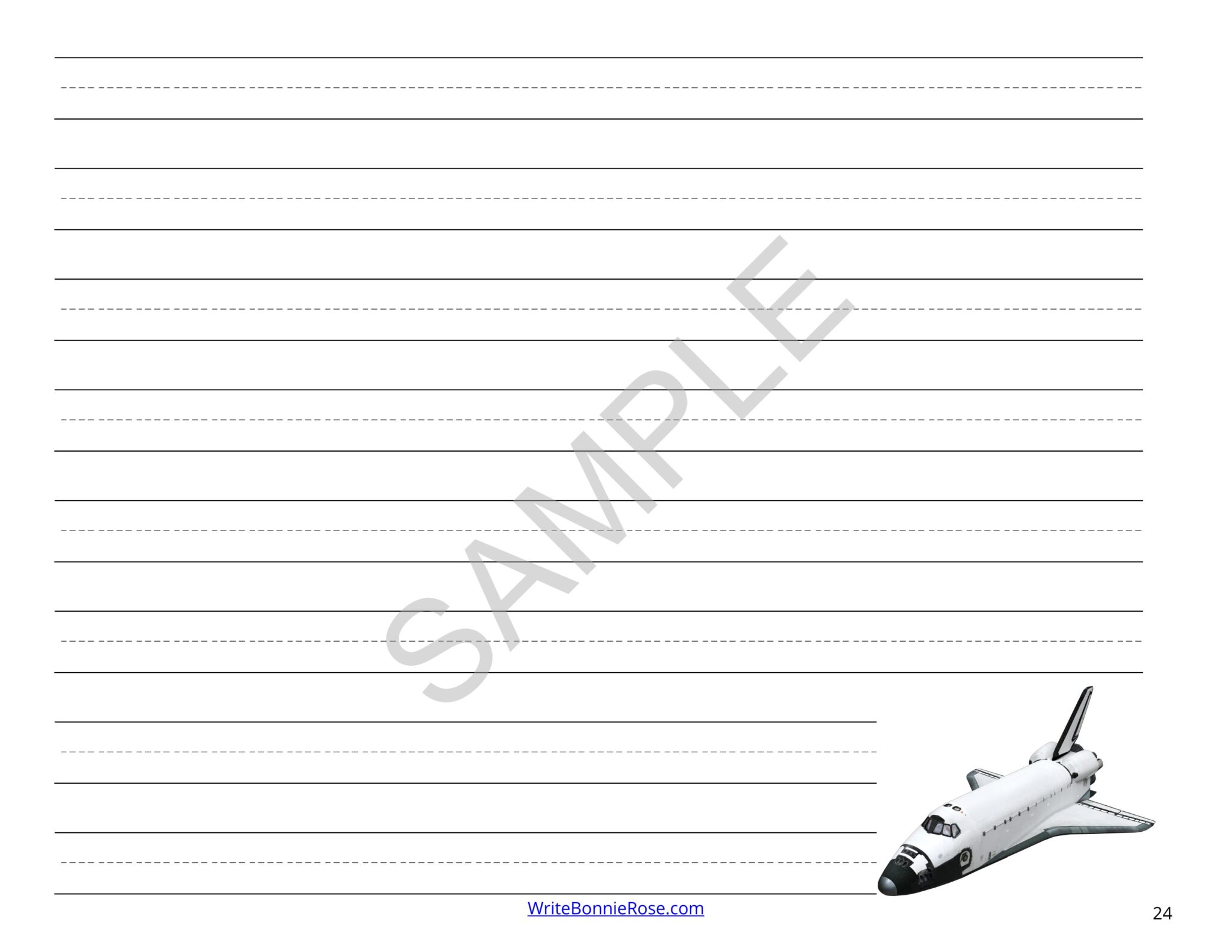 Handwriting Practice in Space-Print | Made By Teachers