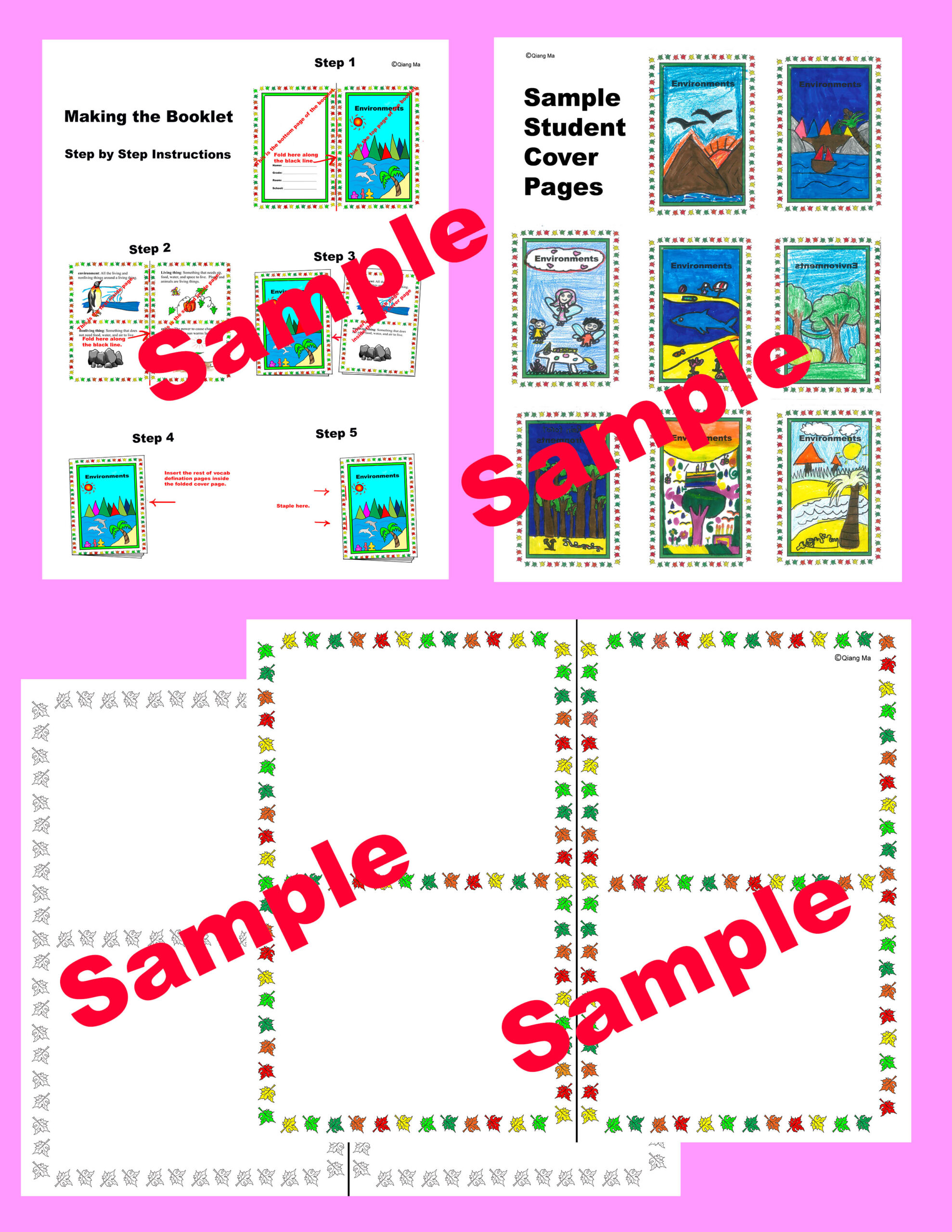 Science Project: Environment Vocabulary Booklet | Made By Teachers