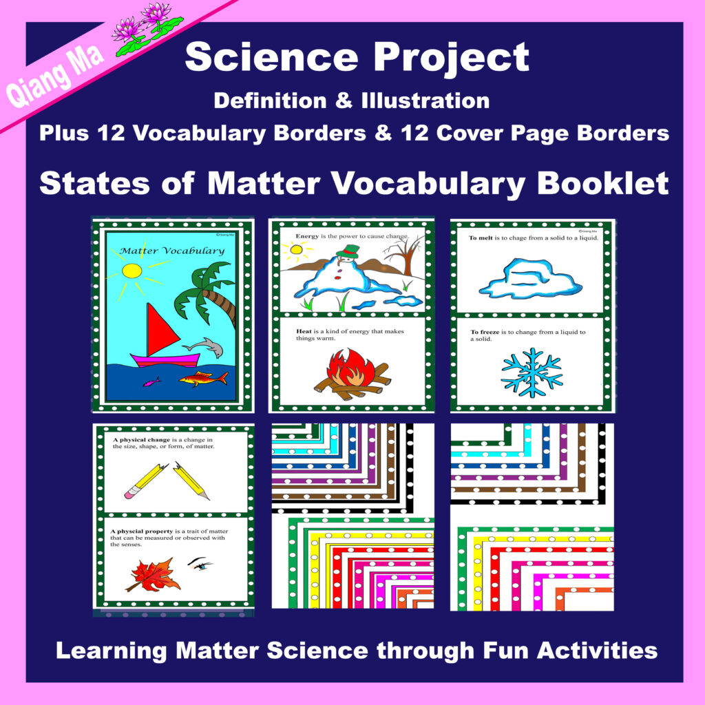 Science Project: States of Matter Vocabulary Booklet | Made By Teachers