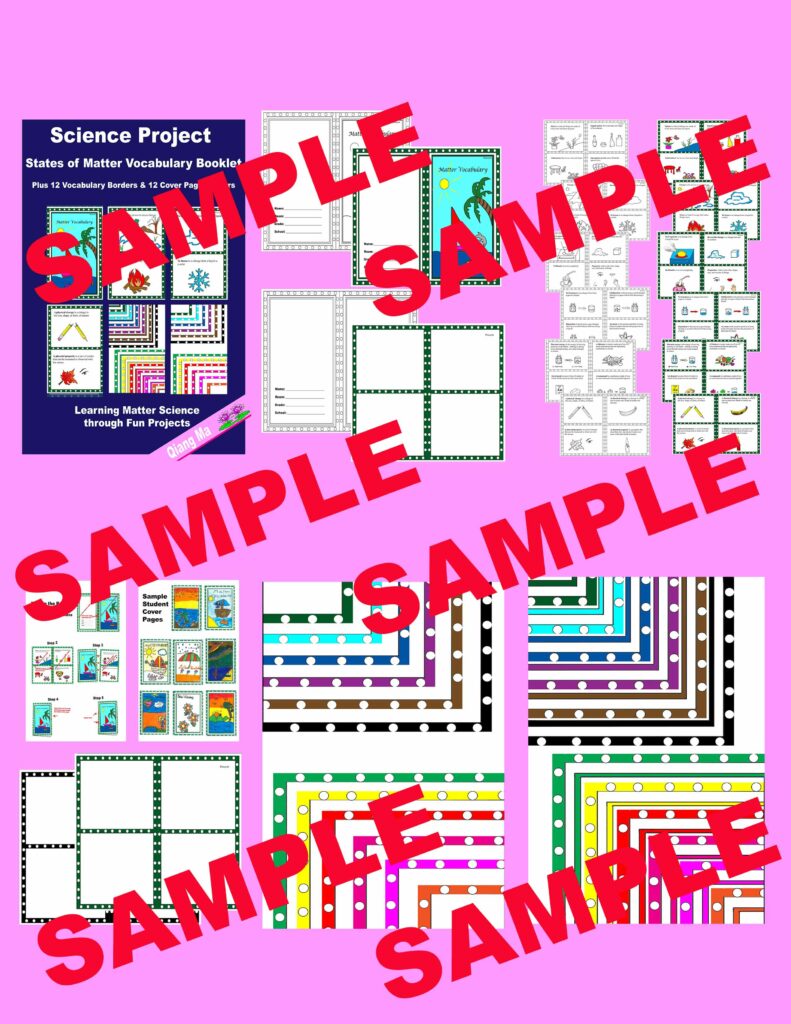 Science Project: States of Matter Vocabulary Booklet | Made By Teachers