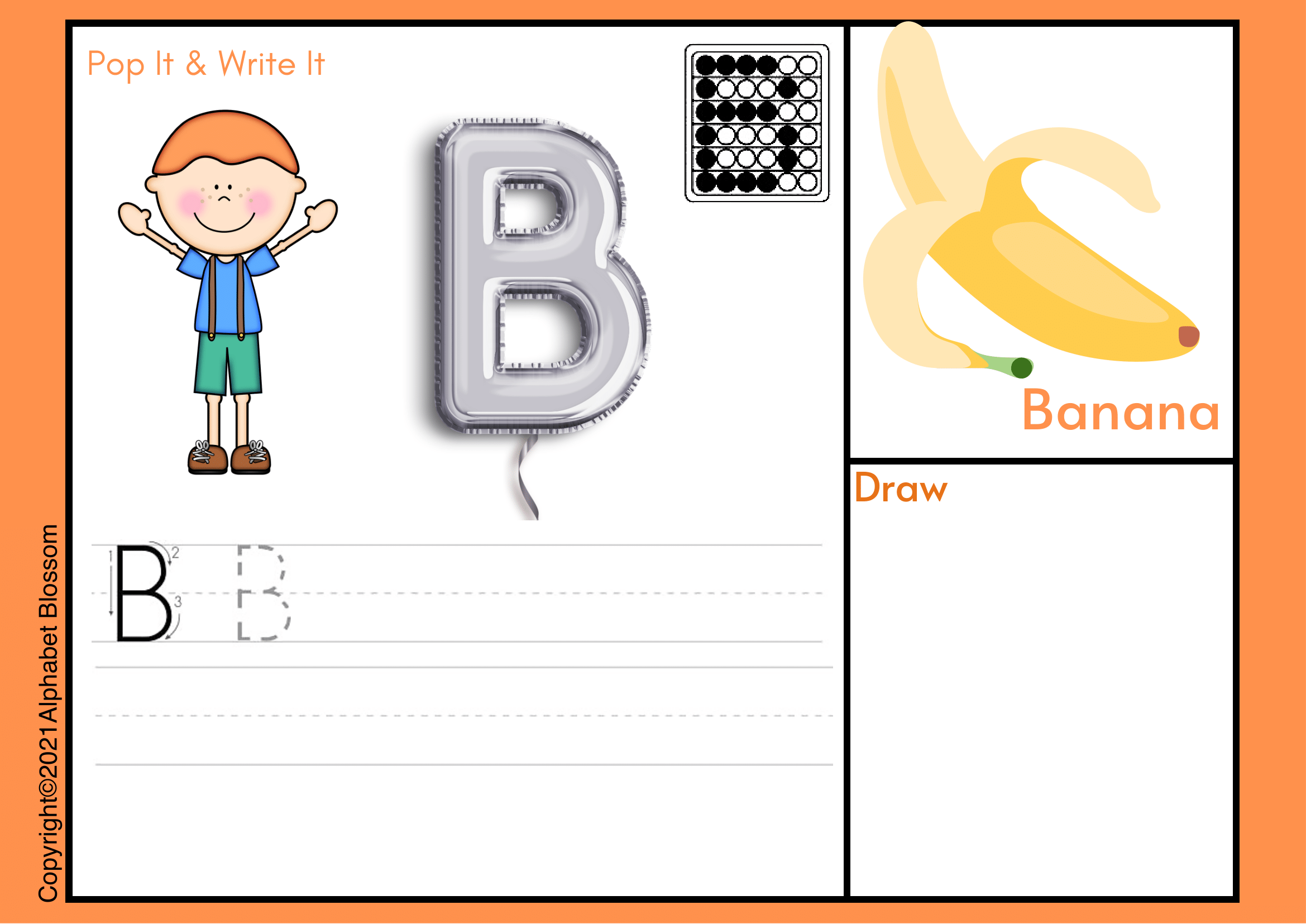 Pop It! Write It ! & Draw It! Uppercase Letters | Made By Teachers