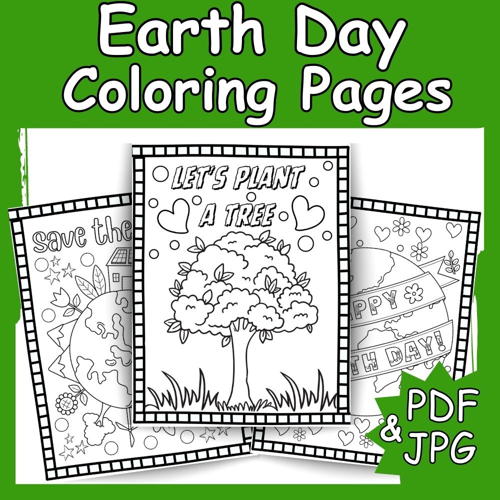 Color Your Way to a Better Planet: Earth Day Coloring Pages for April ...