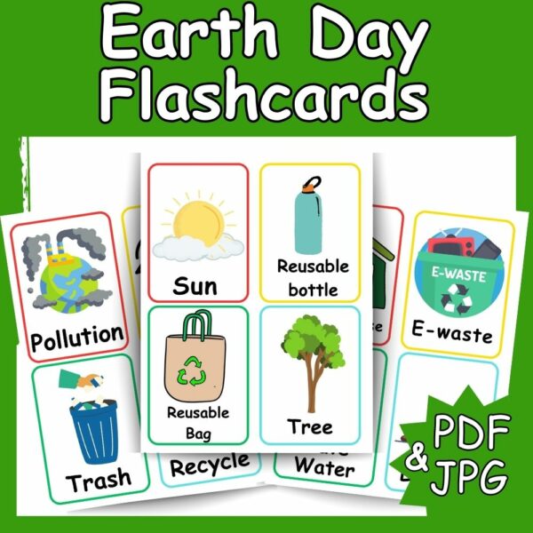 Green Action Flashcards: Earth Day Activities for April 22nd | Made By ...
