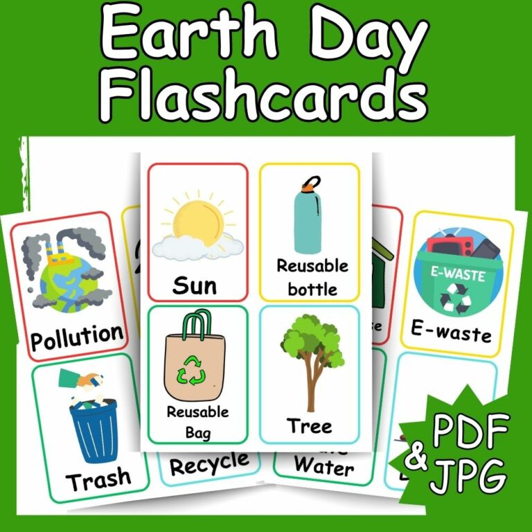 Green Action Flashcards: Earth Day Activities for April 22nd | Made By ...