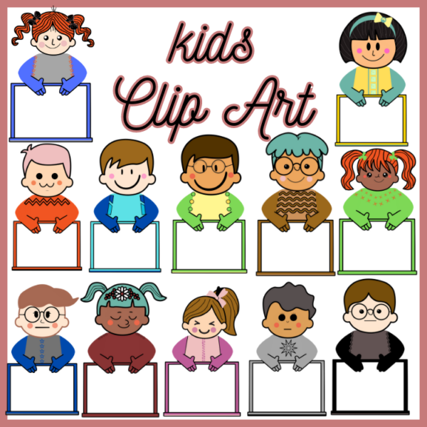 school kids clipart/Kids Clip Art for Personal & Commercial Use | Made ...