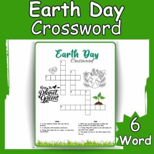 Earth Day Crossword Puzzle: Free Educational Activity for April 22nd ...