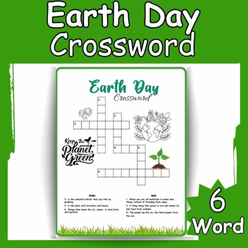 Earth Day Crossword Puzzle: Free Educational Activity for April 22nd ...