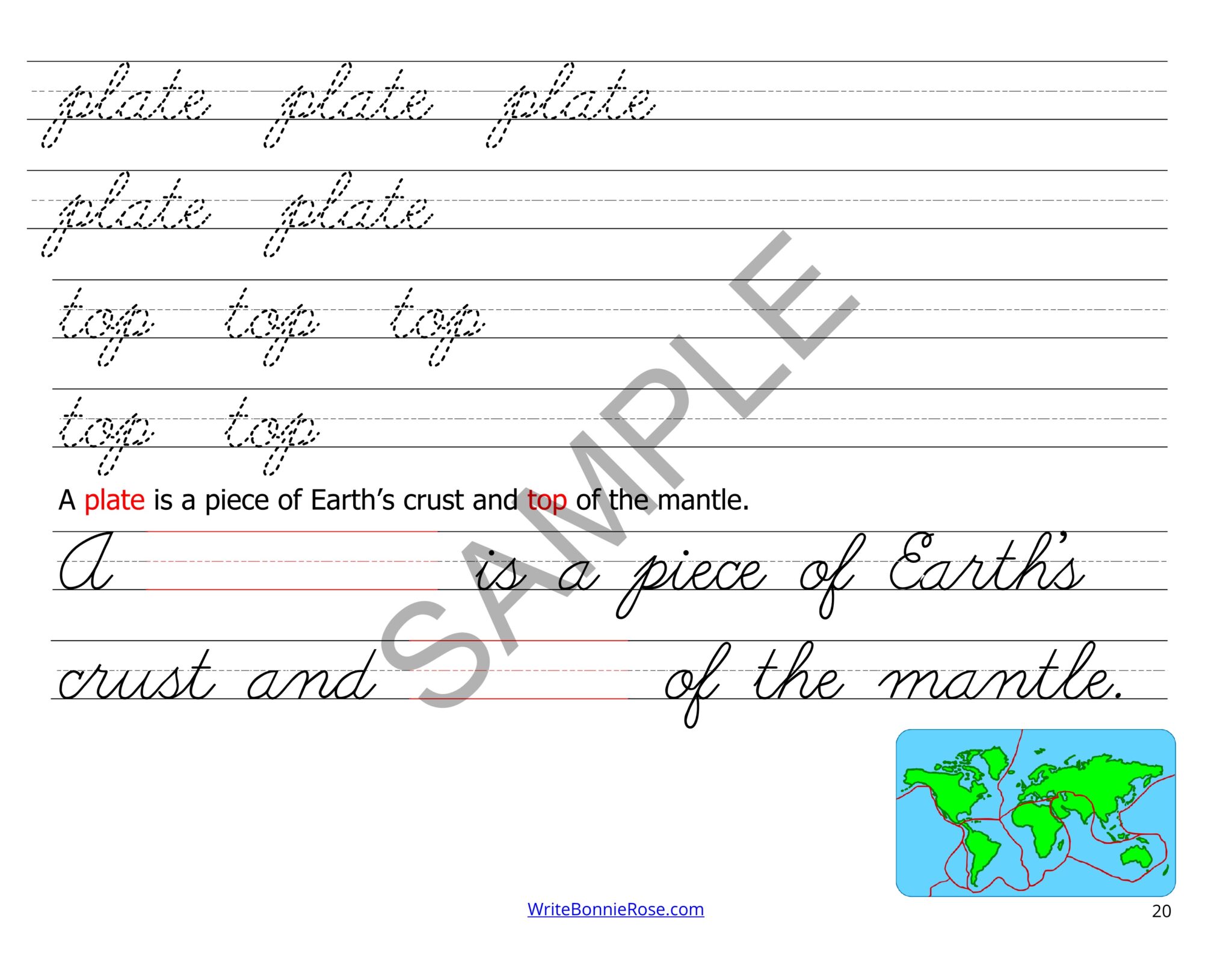 Handwriting Practice with Science-Cursive | Made By Teachers