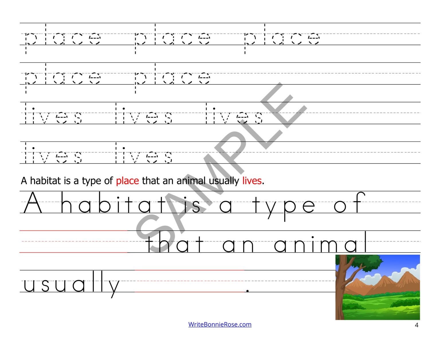 Handwriting Practice with Science-Print | Made By Teachers