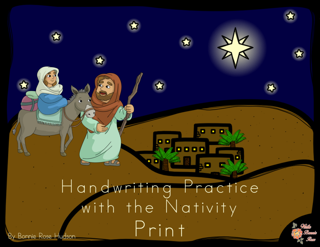 Handwriting Practice with the Nativity-Print | Made By Teachers