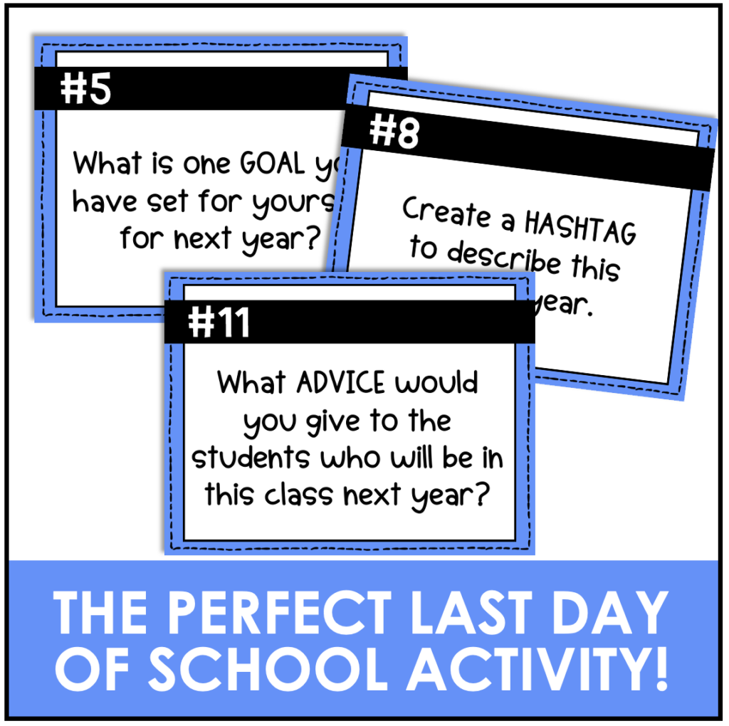 End of Year Activities Reflection Task Cards | Made By Teachers