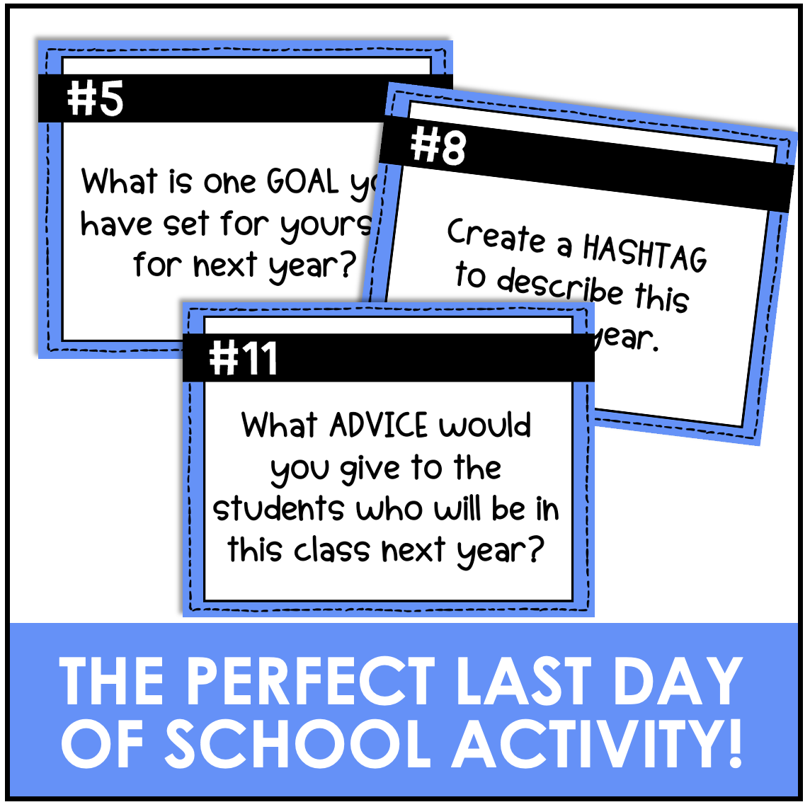 End of Year Activities Reflection Task Cards | Made By Teachers