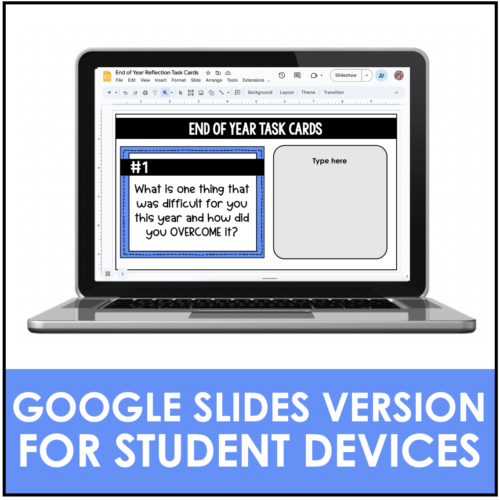 End of Year Activities Reflection Task Cards | Made By Teachers