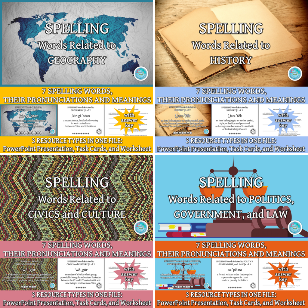SPELLING Training | Bundle 5 | Made By Teachers