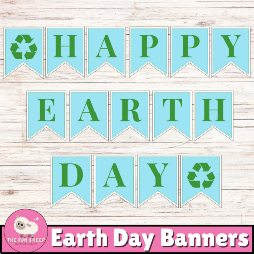 Earth Day Banners | Happy Earth day sign, Earth Day Classroom Decor SET ...