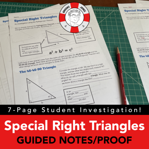 Special Right Triangles: Proving/Practice BUNDLE w/BONUS Poster! | Made ...