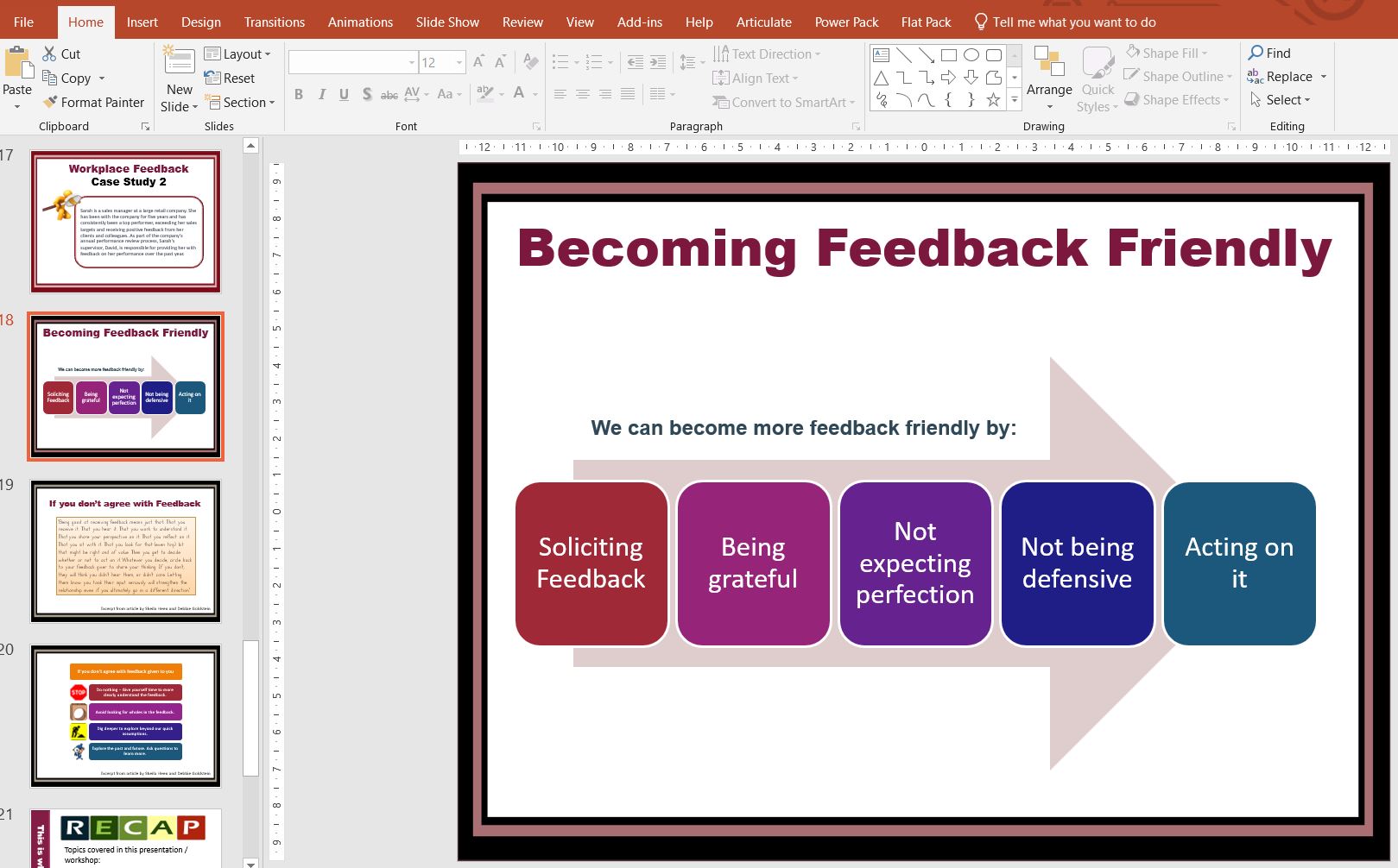 Giving and Receiving Feedback in the Workplace - PowerPoint and ...