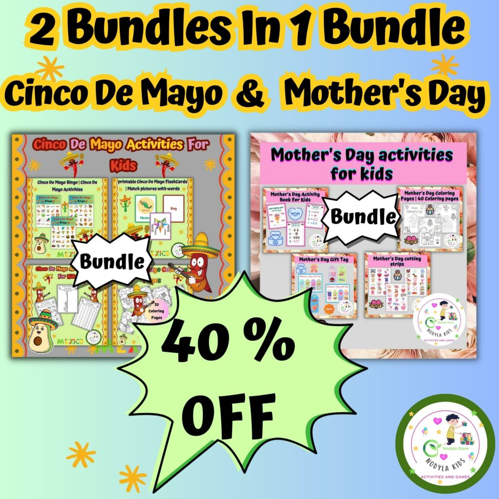 2 Bundles In 1 Bundle | Cin﻿co De Mayo & Mother's Day | End of year (40 ...