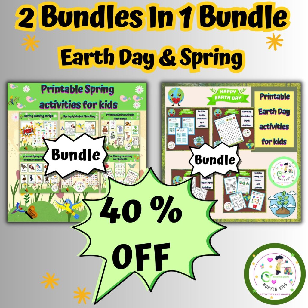 2 Bundles In 1 Bundle | Earth Day & Spring | End of year (40%OFF ...
